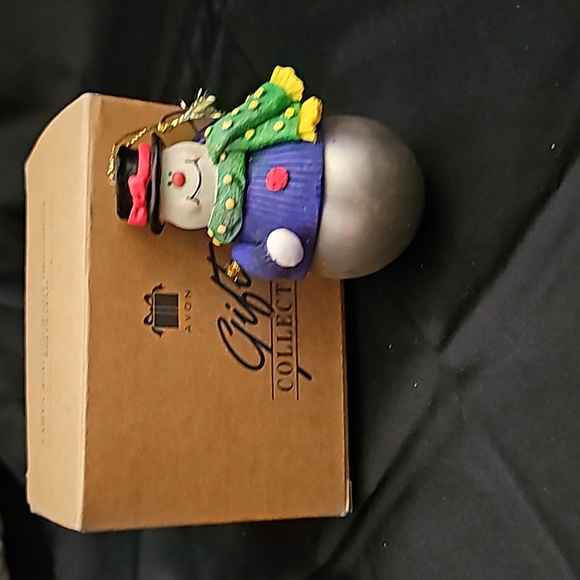 Avon | Holiday | Vintage Avon Christmas Snowman Ornament In Original ...